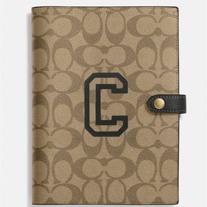 Coach | Other | Coach Notebook In Signature Canvas With Varsity Motif ...